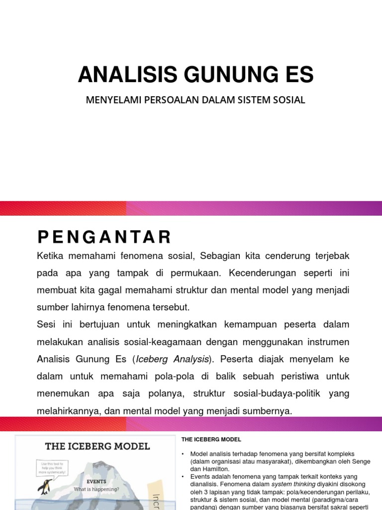 Analisis Gunung Es | PDF