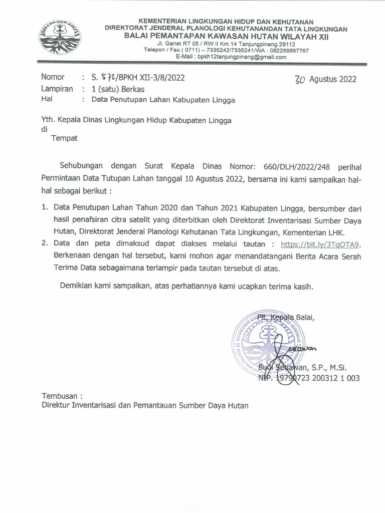 S.572 - Data Tuplah Lingga 2020-2021 | PDF