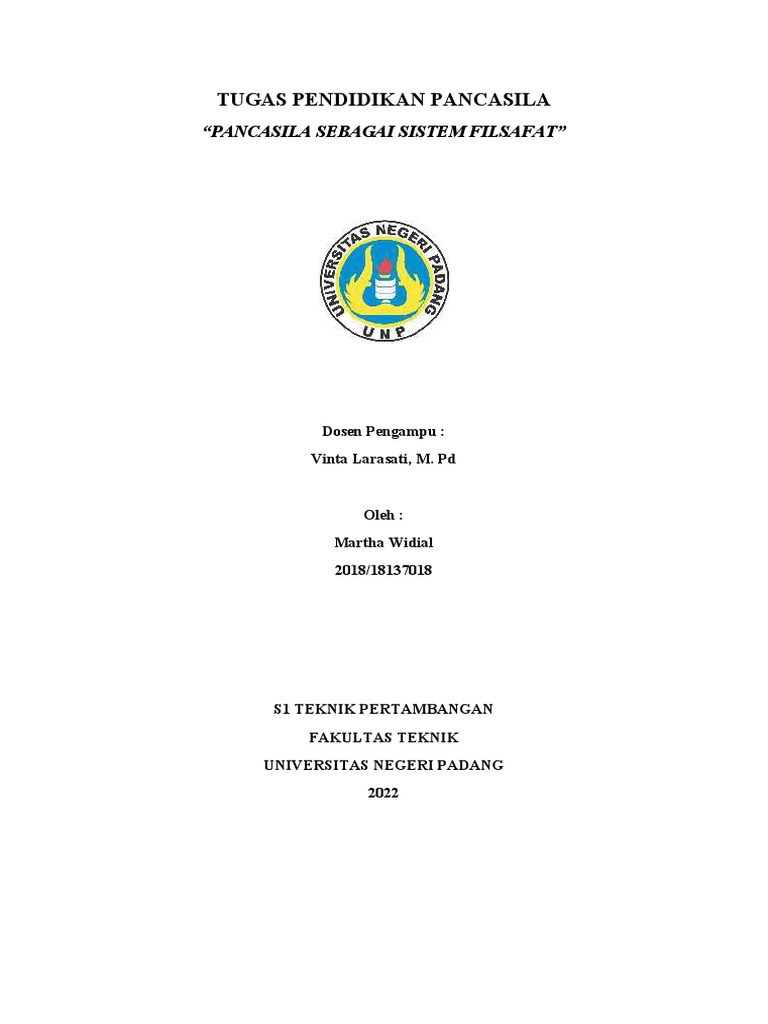Tugas 5-Pendidikan Pancasila | PDF