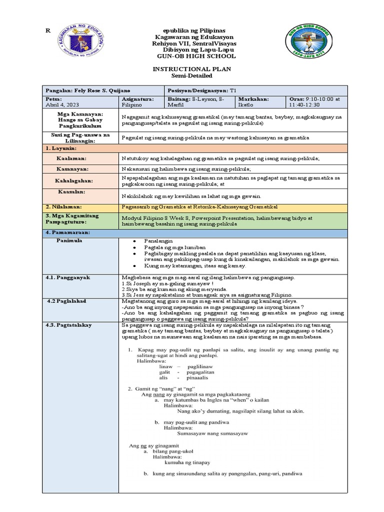 Grade 8 Week 7 Part 2 | PDF