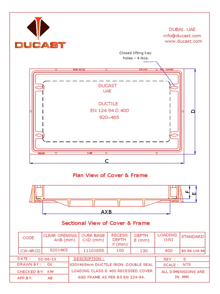 CW-4 Recessed Cover & Frames. | PDF