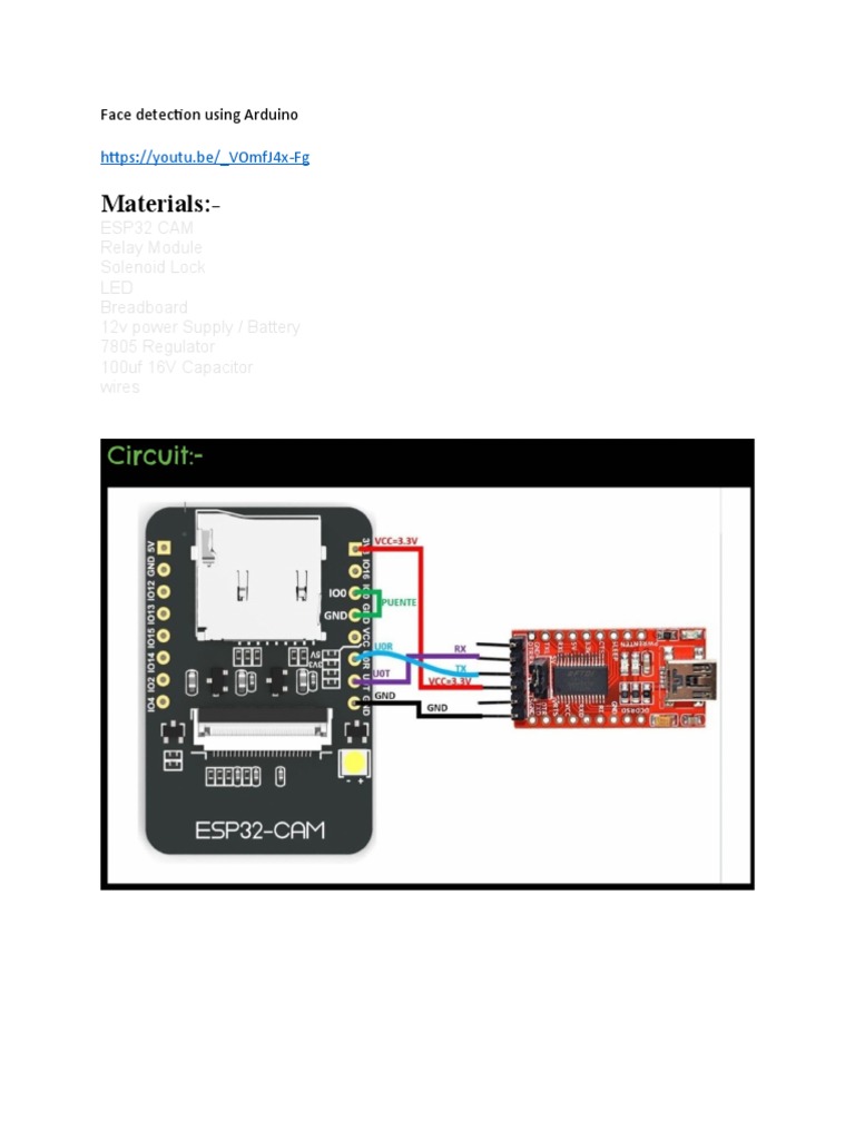 Face Detection Using Arduino Pdf