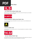 ICAO Recommended Airport Signs - Runway and Taxiway Markings | PDF ...