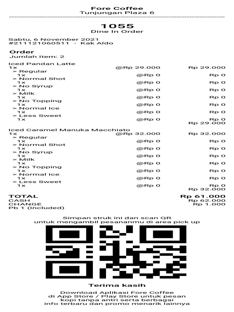 Receipt | PDF | Foods | Drink