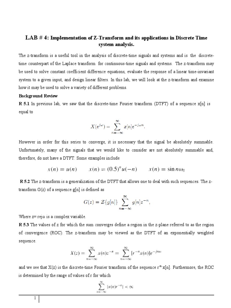 Lab 4 | PDF | Functions And Mappings | Signal Processing