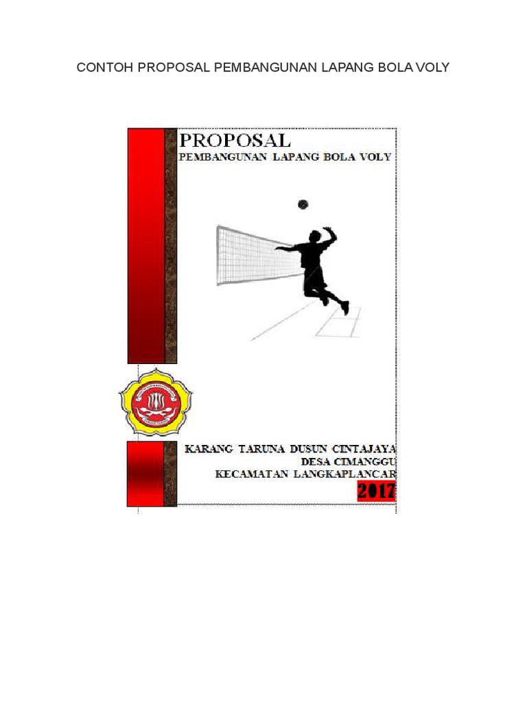 Proposal Pembangunan Lapangan Voli | PDF