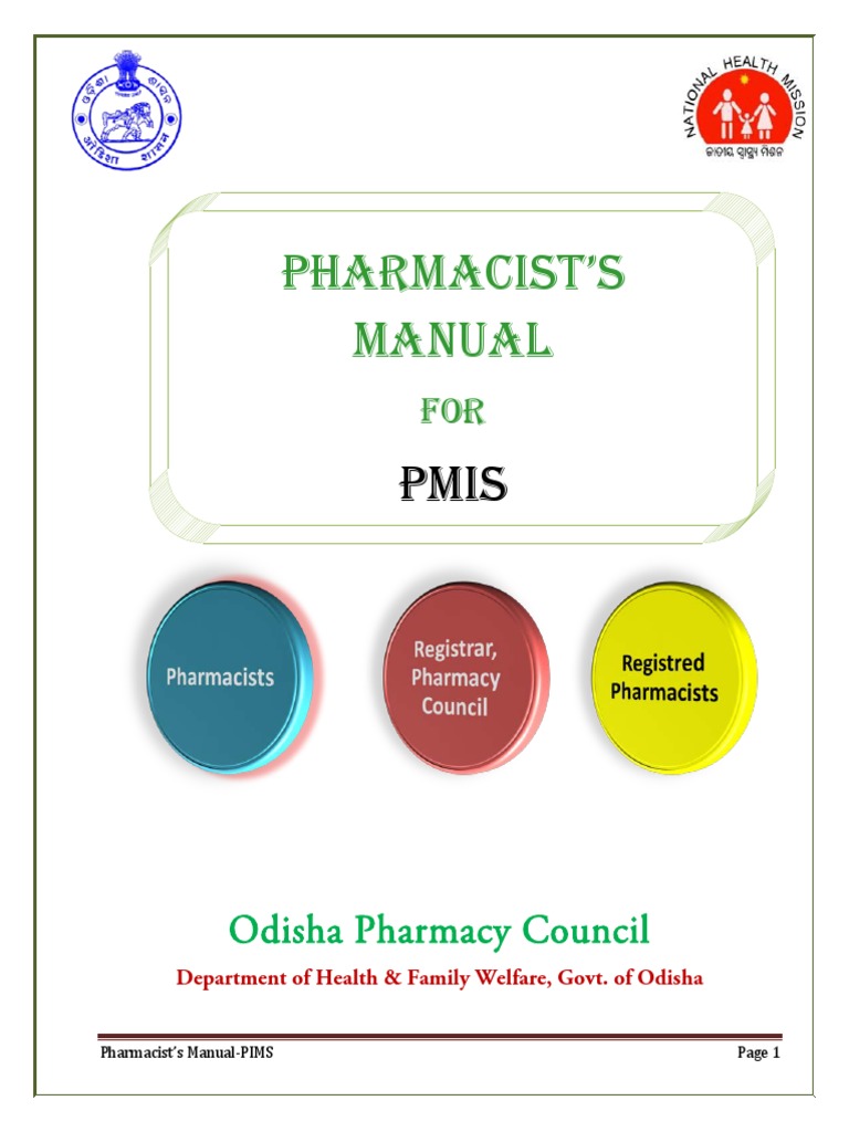 Pharmacist's Manual: Odisha Pharmacy Council | PDF | World Wide Web ...
