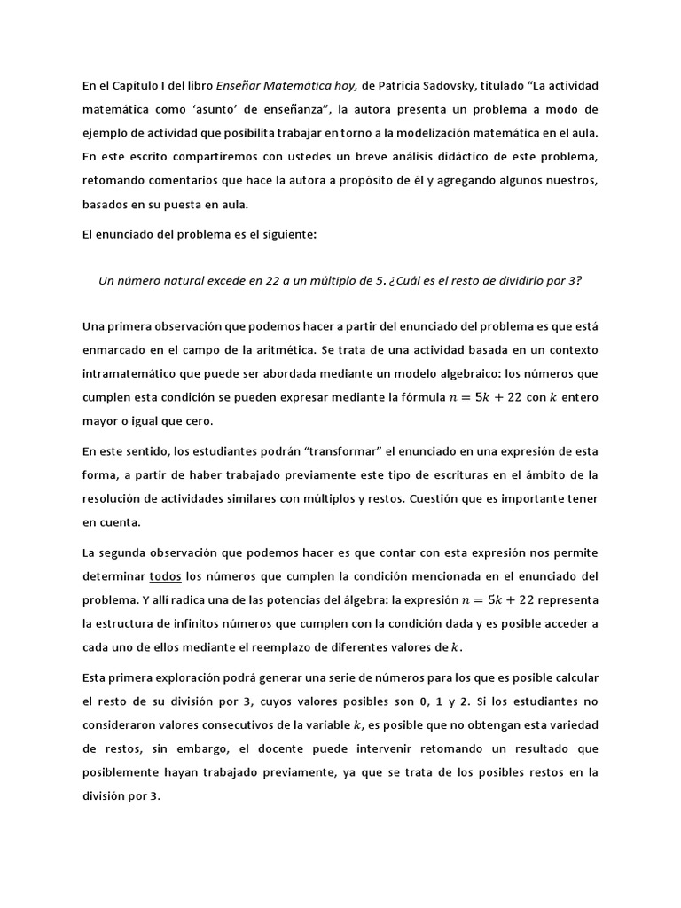 AMS01 Clase3 Ensen Ar Matematica Hoy Cap 1-1 | PDF | Números | Matemáticas