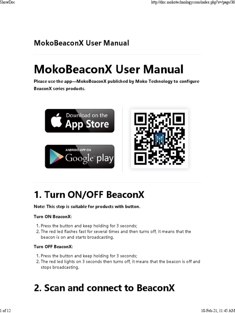 BLE MOKO User Manual | PDF | Computer Engineering | Computing