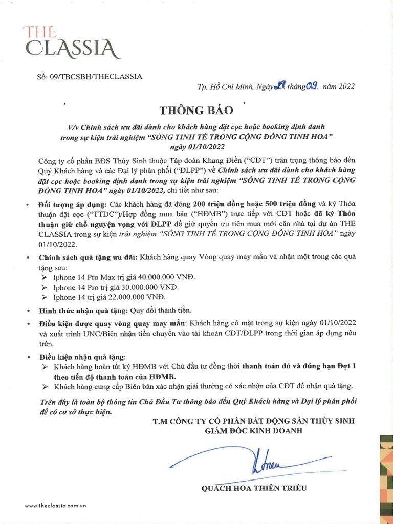 TB09 TBCSBH Theclassia 2022.09.28. | PDF