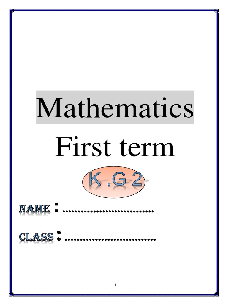 Mathematics First Term | PDF