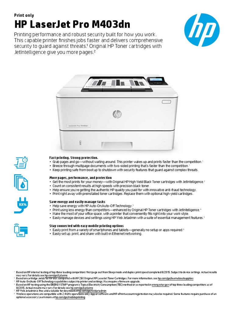 HP Laserjet PRO 4003 DN | PDF | Microsoft Windows | 64 Bit Computing