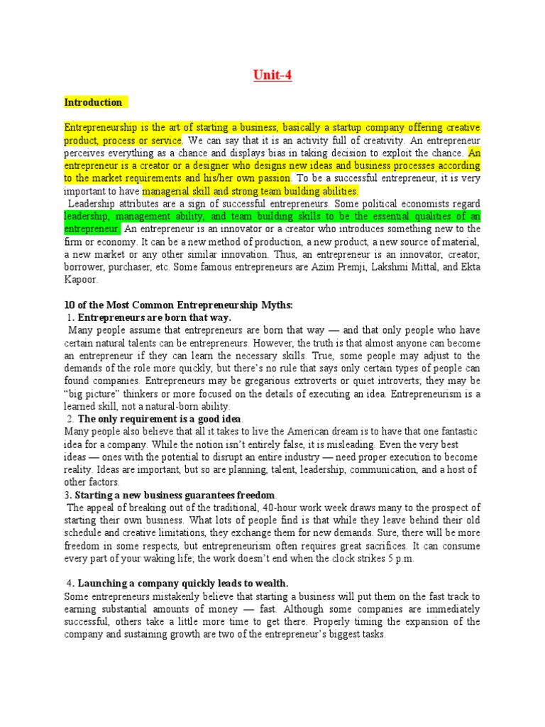 Unit 4 | PDF | Business