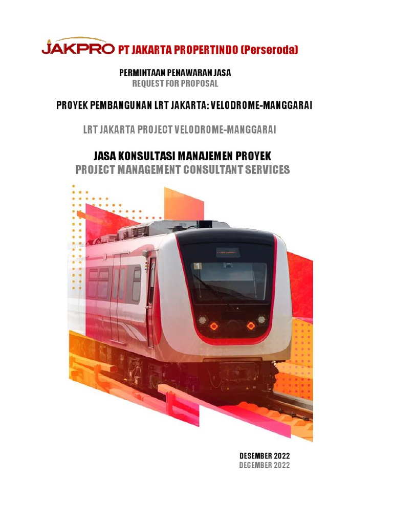 RFP Proyek LRT Fase 1B Velodrome-Manggarai Fullsigned - Final | PDF