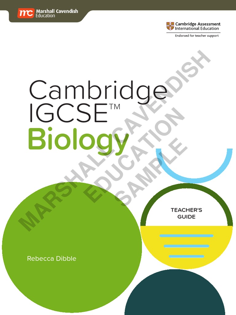 MCE-Cambridge-IGCSE-Biology-TG-Sample | PDF | Cell (Biology) | Lesson Plan