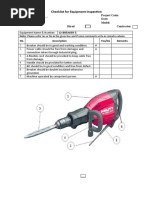Air Blower Checklist PDF | PDF