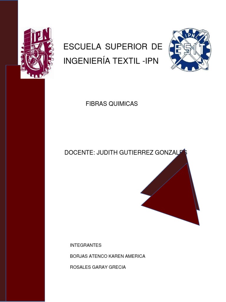Escuela Superior de Ingeniería Textil - Ipn: Fibras Quimicas | PDF ...