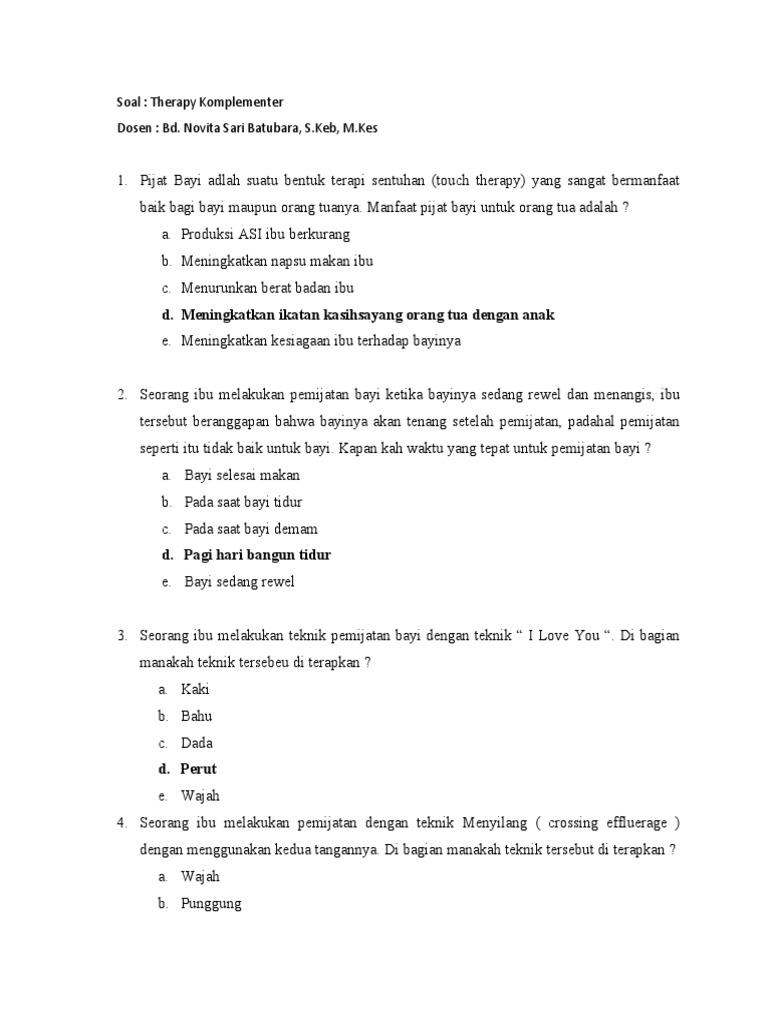 Soal Komplementer | PDF