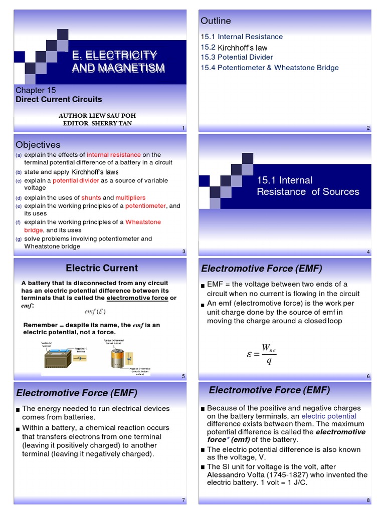 Chapter 15 Direct Current Circuits | PDF