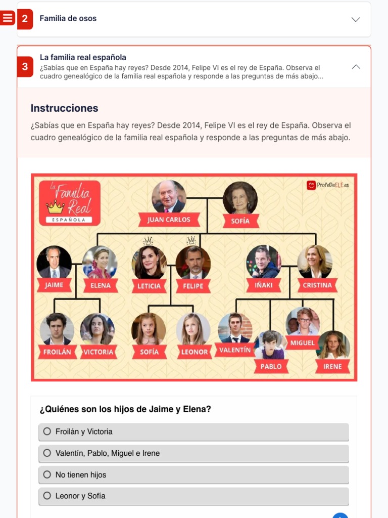 Vocabulario de La Familia en Español - ProfeDeELE 5 | PDF