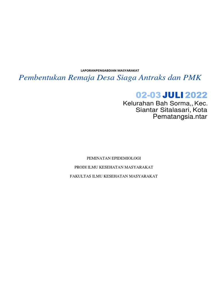 Laporan Pema Siantar | PDF