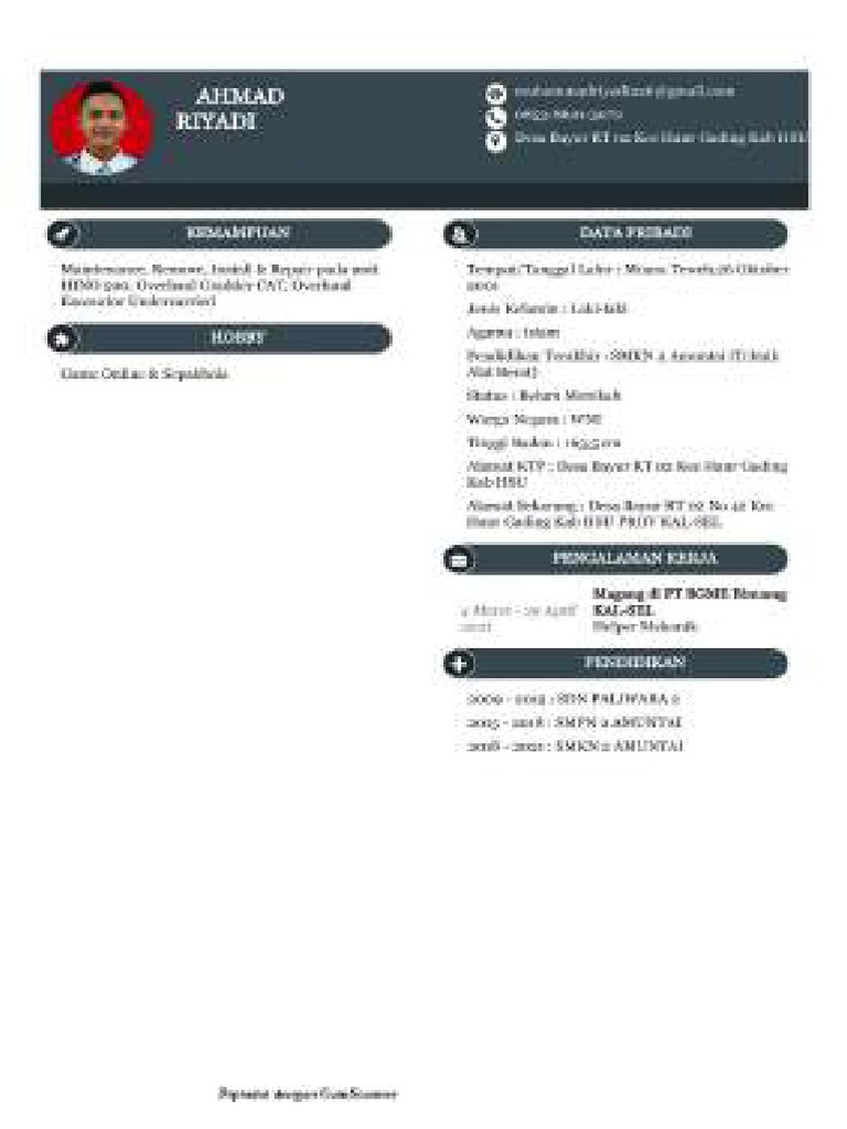 FGDP MEKANIK (Ahmad Riyadi) AMUNTAI - Compressed | PDF