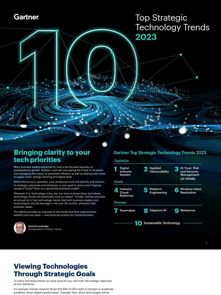 2023 Gartner Top Strategic Technology Trends Pack | PDF | Cloud ...