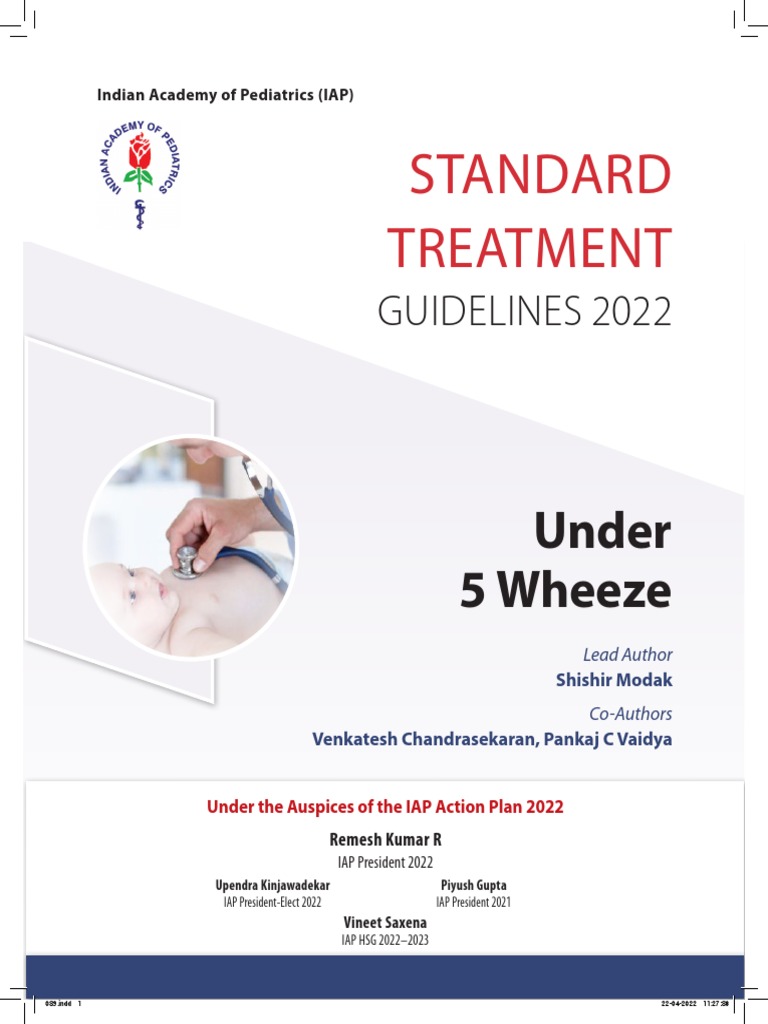 Standard Treatment: Guidelines 2022 | PDF | Asthma | Cough