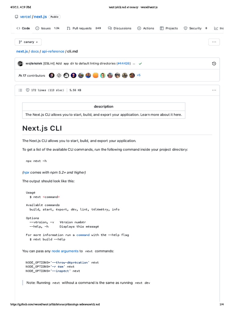 Next.js CLI Guide for Developers | PDF | Proxy Server | Networking