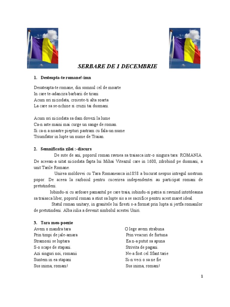1 Decembrie | PDF
