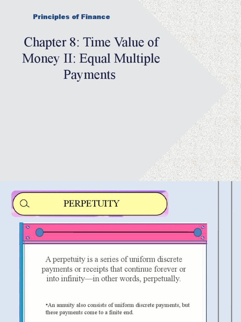 Chapter 8time Value of Money IIEqual Multiple Payments | PDF | Present Value | Interest
