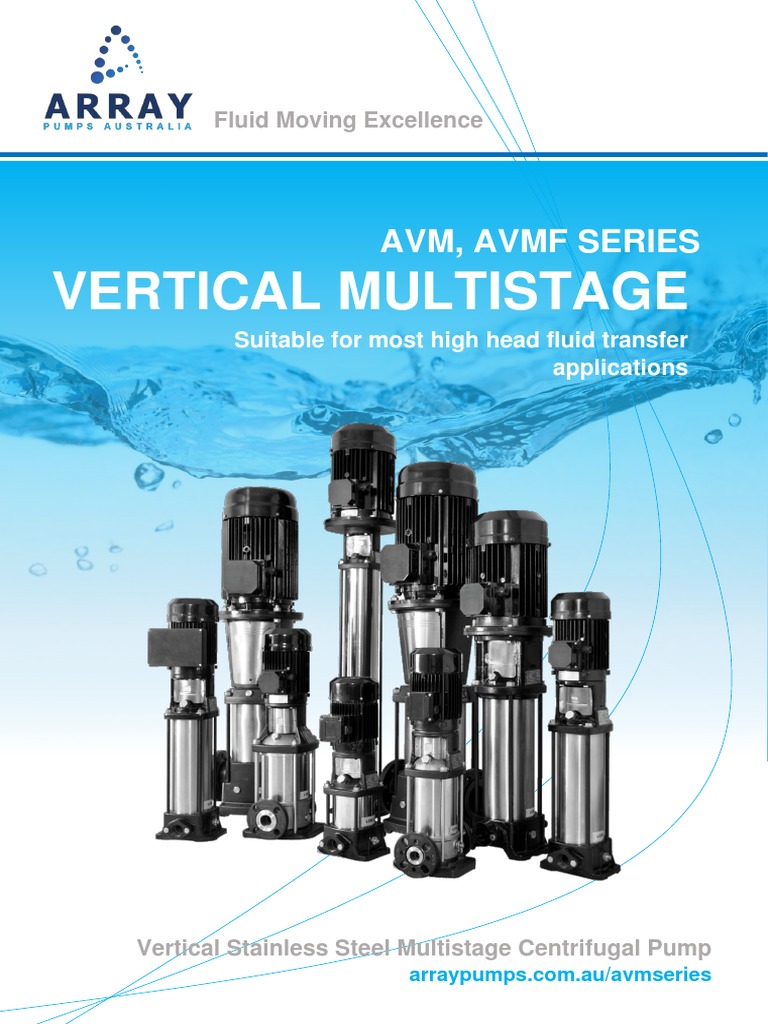 Vertical Multistage: Avm, Avmf Series | PDF | Pump | Mechanical Engineering
