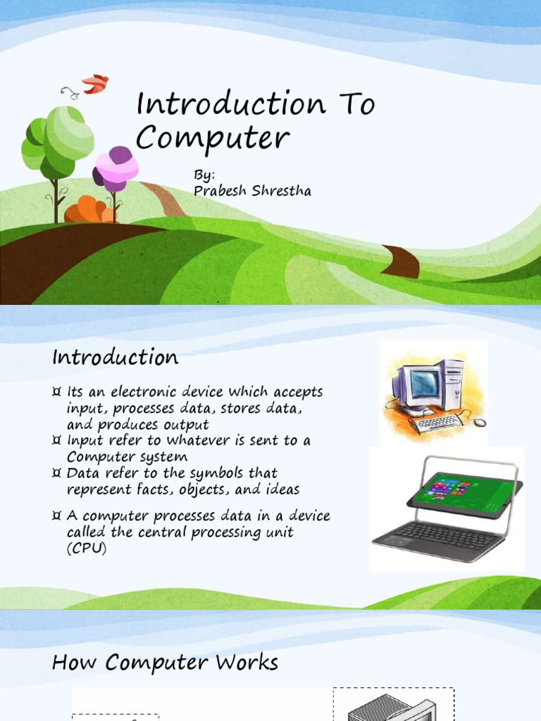 Introductiontocomputer 170609142415 Pdf Input Output Microcomputers