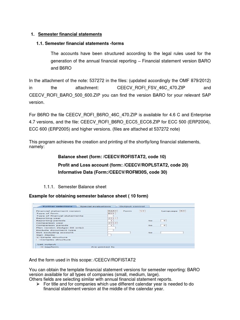 Semester Financial Reporting: Guidance on Preparing and Submitting ...