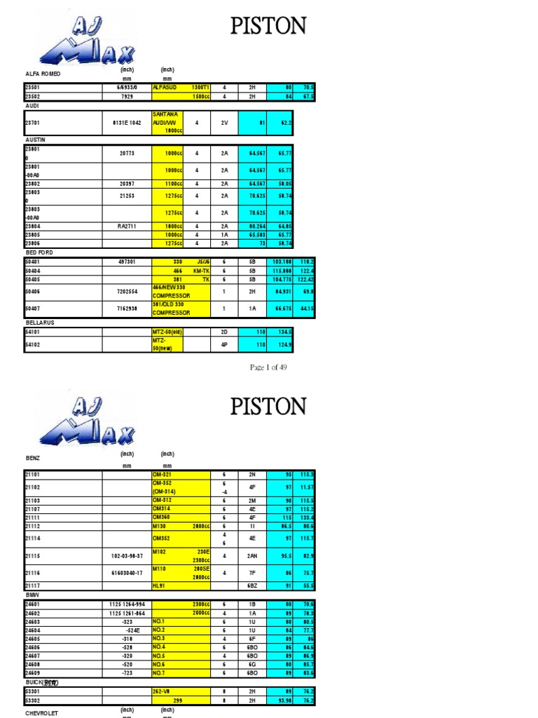 PISTON P | PDF
