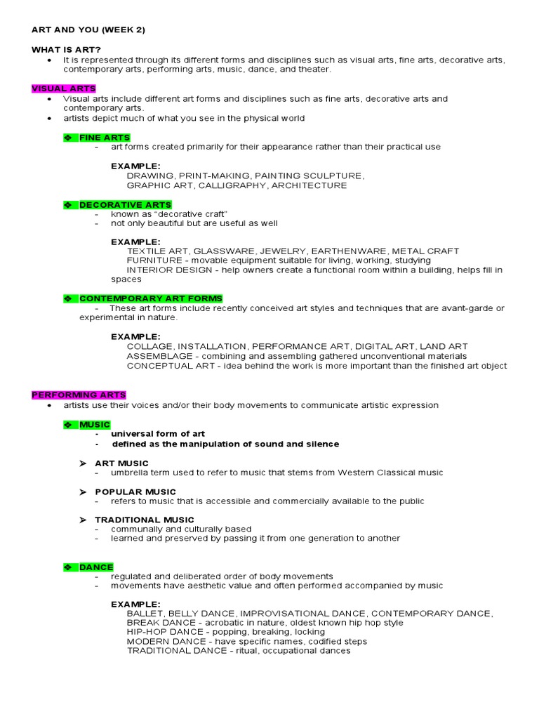 Conarts Reviewer | PDF | The Arts | Dances