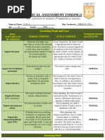 Physical Assessment - Normal and Abnormal Findings | PDF