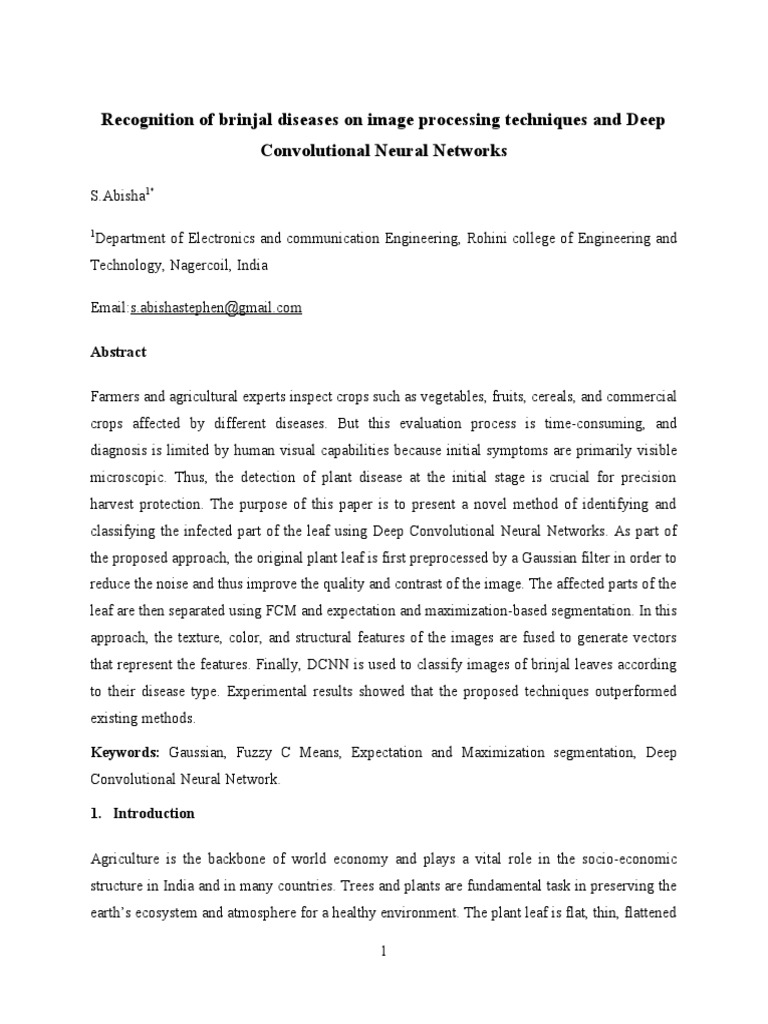 Abisha - 3 Oct 2022 | Download Free PDF | Image Segmentation | Deep Learning