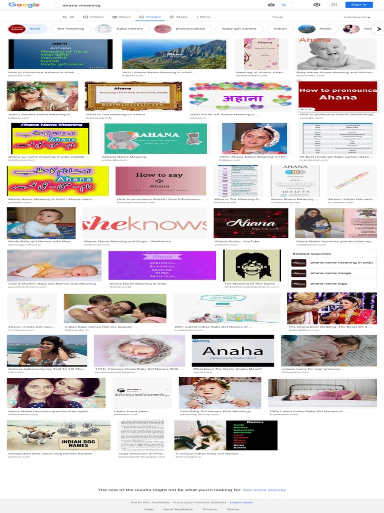 Ahana Meaning: The Meaning Baby Names Pronunciation Baby Girl Names ...