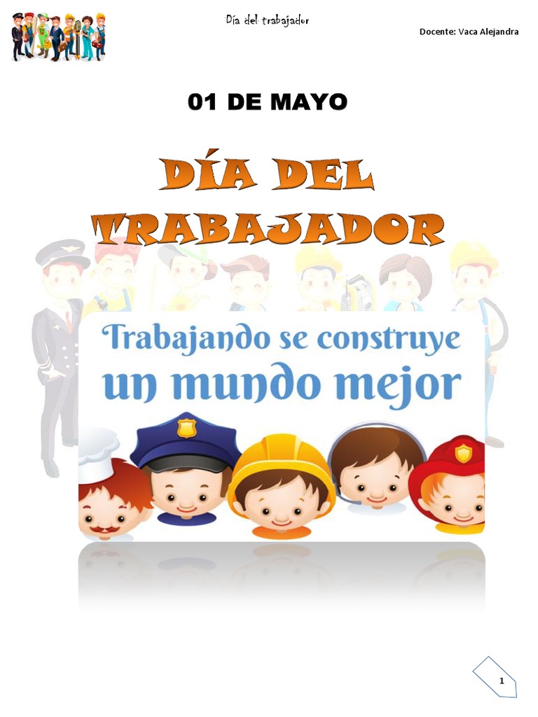 1 De Mayo Dia Del Trabajador Pdf