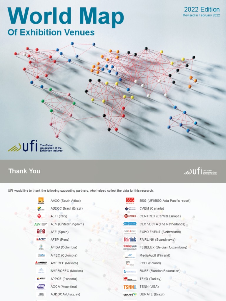 UFI World Map of Venues 2022 | PDF | China | World Politics