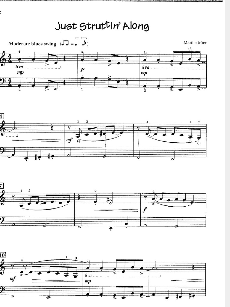 Collection Of Blues Piano Sheet Music Pdf Performing Arts 6151