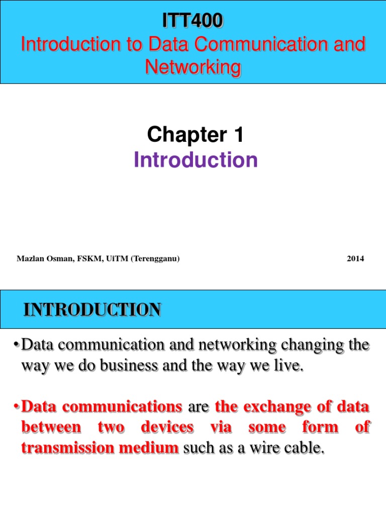 Chap 1-1 Introduction | PDF | Network Topology | Computer Network