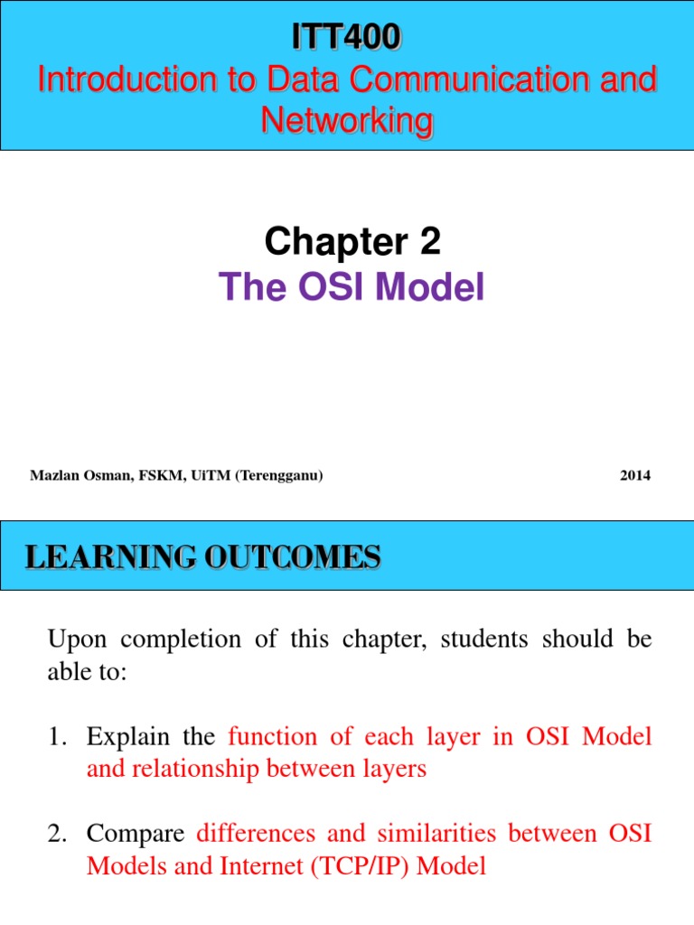 Chap 1-2 The OSI Model | PDF | Osi Model | Computer Network