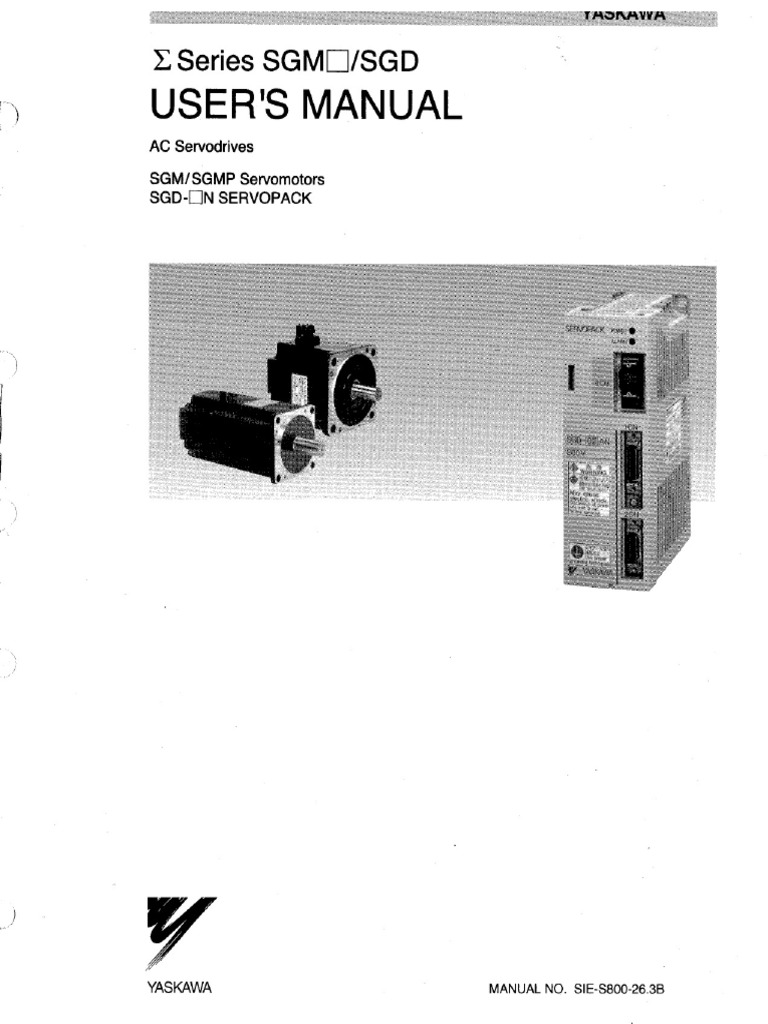 Sigma SGD An Users Manual SIE S800 26 | PDF