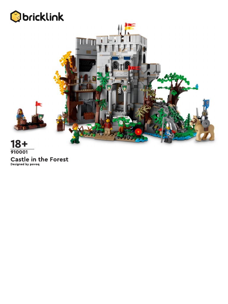 Lego Bricklink 910001 Castle in The Forest | PDF | Plastic Toys | Toy ...