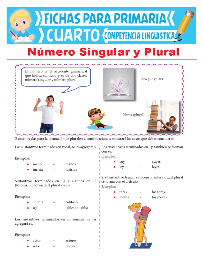 Número Del Sust. Singular y Plural | PDF | Plural | Sustantivo
