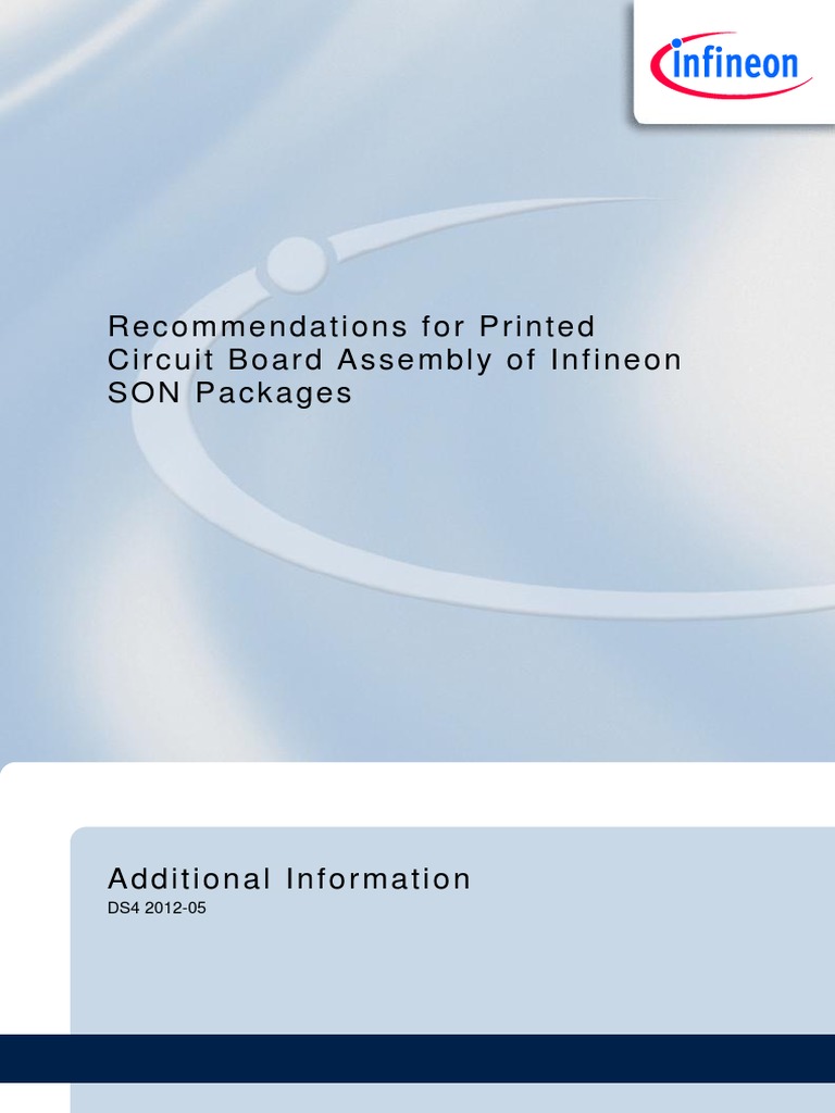 Infineon-Additional Product Information SON packages-AN-v00 01-EN | PDF ...