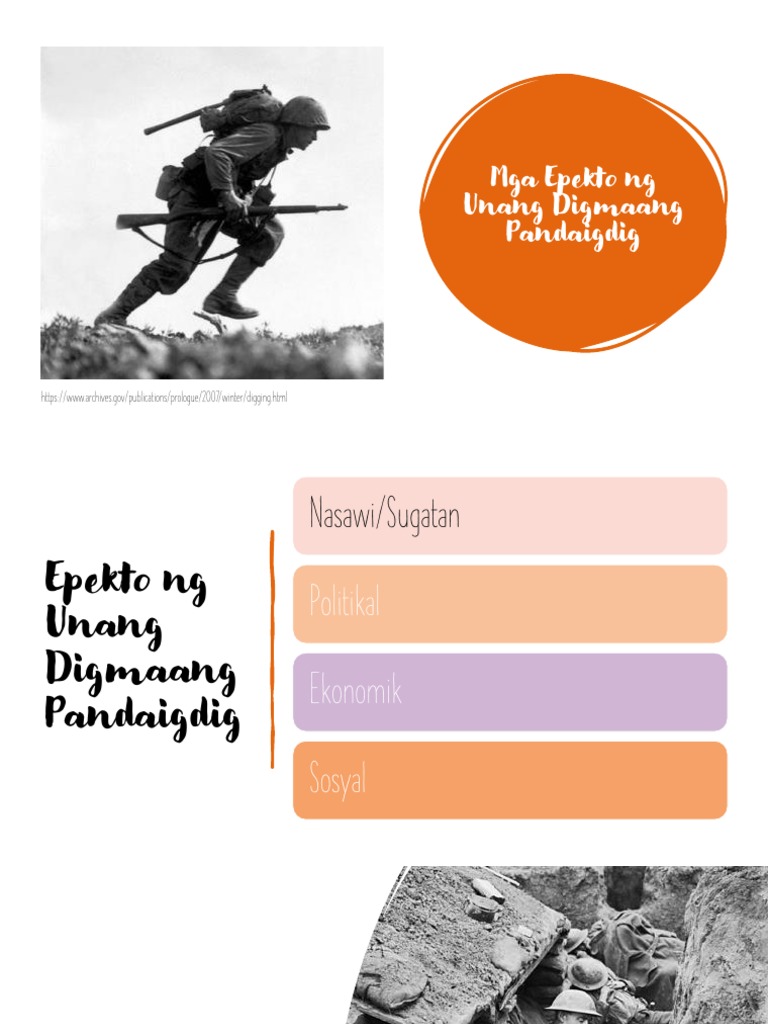 Epekto NG Unang Digmaang Pandaigdig | PDF Epekto NG Unang Digmaang Pandaigdig | PDF