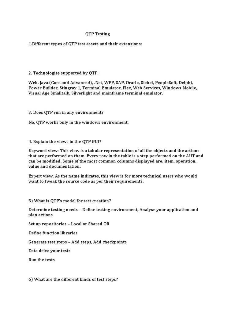 Qtp Testing Tutorial Pdf Systems Engineering Computer Science